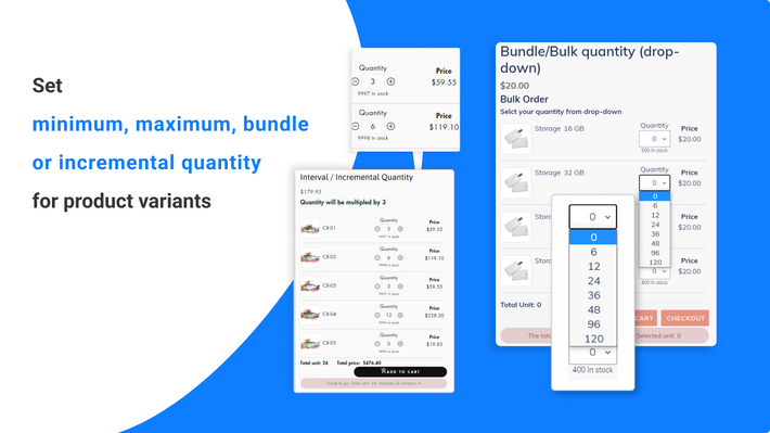 MultiVariants - Bulk Order – Multivariants app demo store