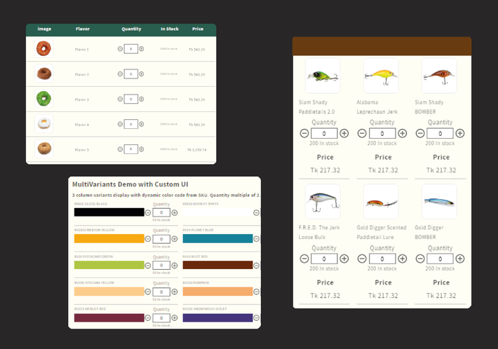 MultiVariants - Bulk Order – Multivariants app demo store