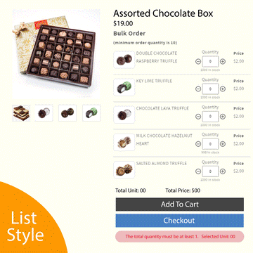 MultiVariants - Bulk Order – Multivariants app demo store